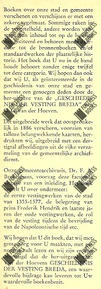 Fortress Books | History of the Fortress Breda