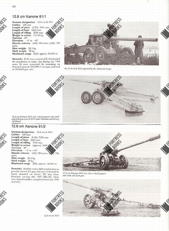 Fortress Books | Small Arms, Artillery and Special Weapons of the Third ...