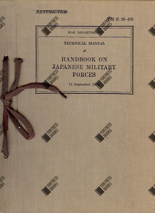 Fortress Books | Handbook on Japanese Military Forces - 1944 ORIGINAL!!