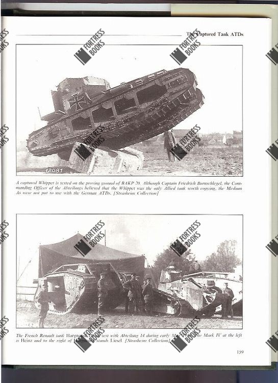 Fortress Books | The German A7V Tank and the Captured British Mark IV ...