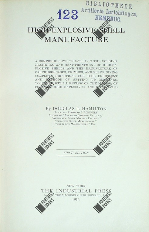Fortress Books | High-Explosive Shell Manufacture