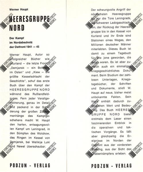 Fortress Books | Army Group North 1941-1945