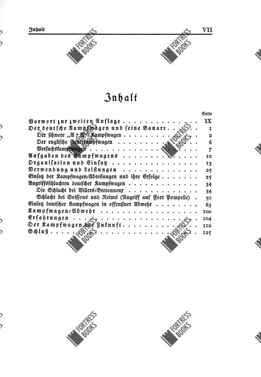 Fortress Books | The German Tanks in the World War