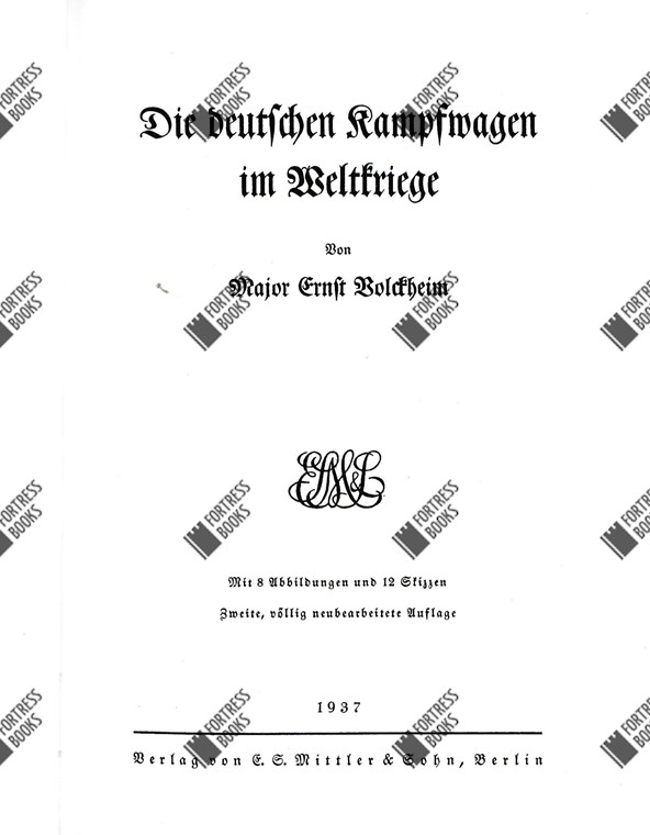 Fortress Books | The German Tanks in the World War